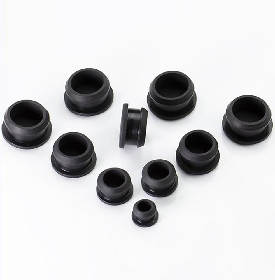 Black Silicone Rubber Snap-on Hole Plugs Stopper End Cap Bungs | eBay