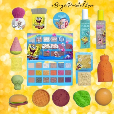 Wet N Wild x Spongebob Makeup Full Collection PR Vault 12pc 🧽🍍🍔100% ...