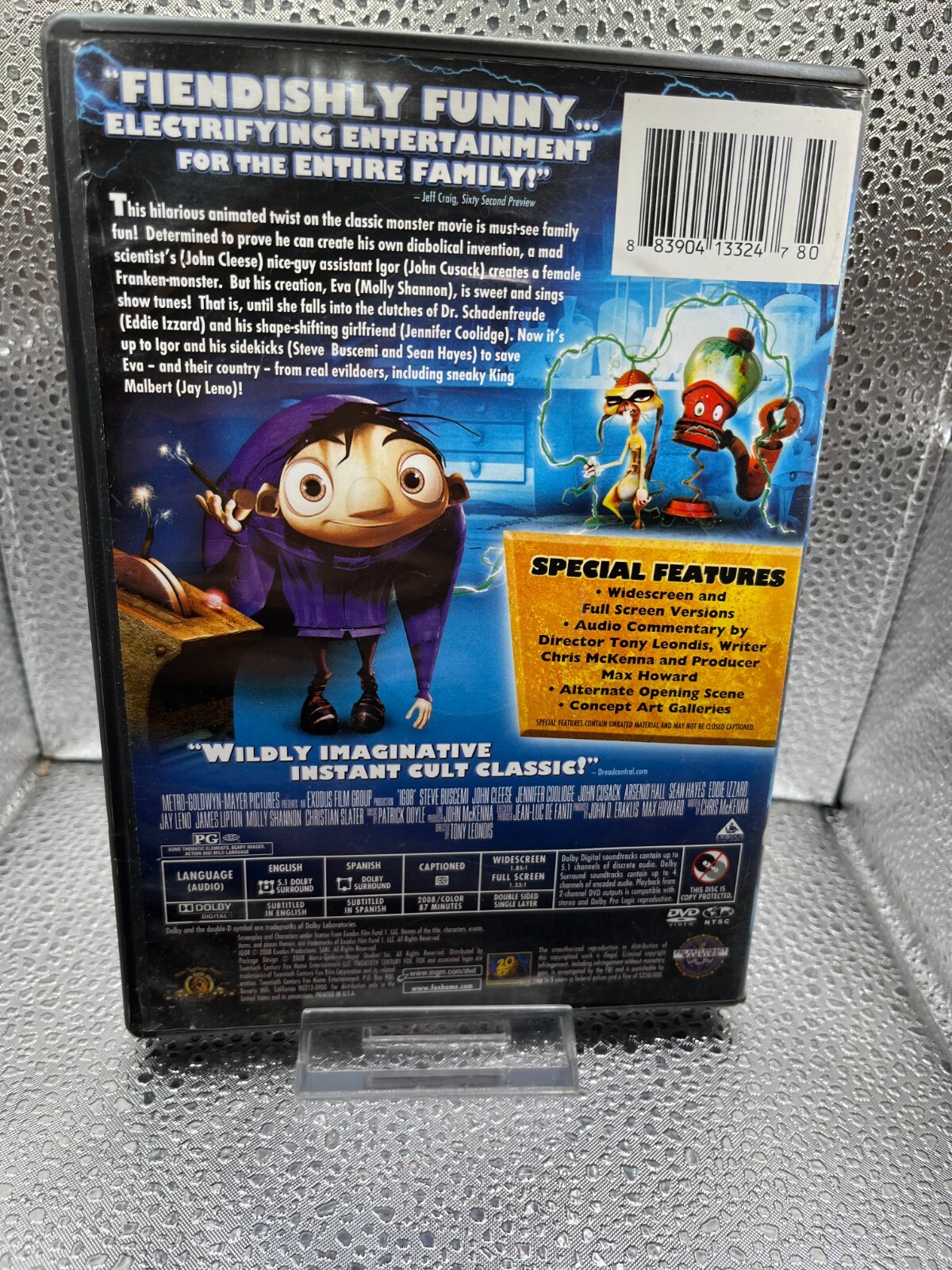 Igor (DVD, 2008) Full & Widescreen Edition John Cusack Molly Shannon ...