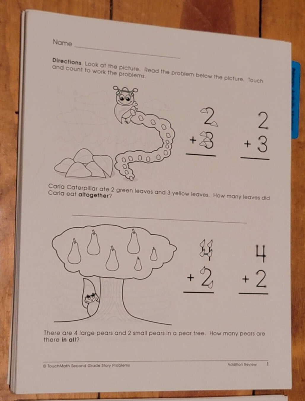 TouchMath Story Problems Kit Second Grade TM861 (Touch Math) Paperback ...