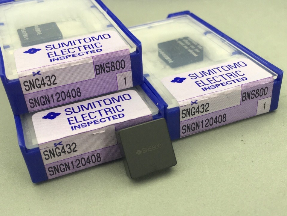 1 pc. SUMITOMO SNGN 12 04 08 // SNG 432 Solid CBN Inserts; BNS800🎯 ...