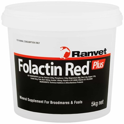 Ranvet Folactin Plus Broodmares & Foals Mineral Supplement Red 5kg ...