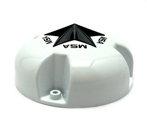 MSA White Wheel Center Hub Cap 3.25"OD 1.5"H Bolt-On Closed-End MSA-CAP ...