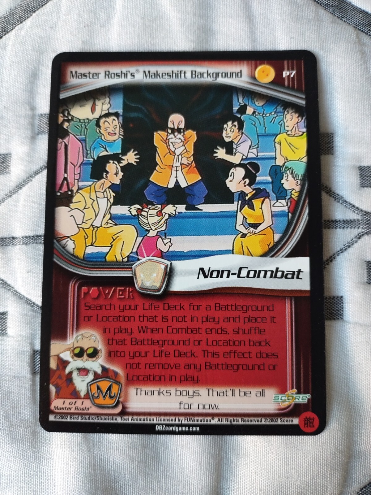 Dragon Ball Z DBZ CCG TCG P7 Master Roshi's Makeshift Background Promo ...