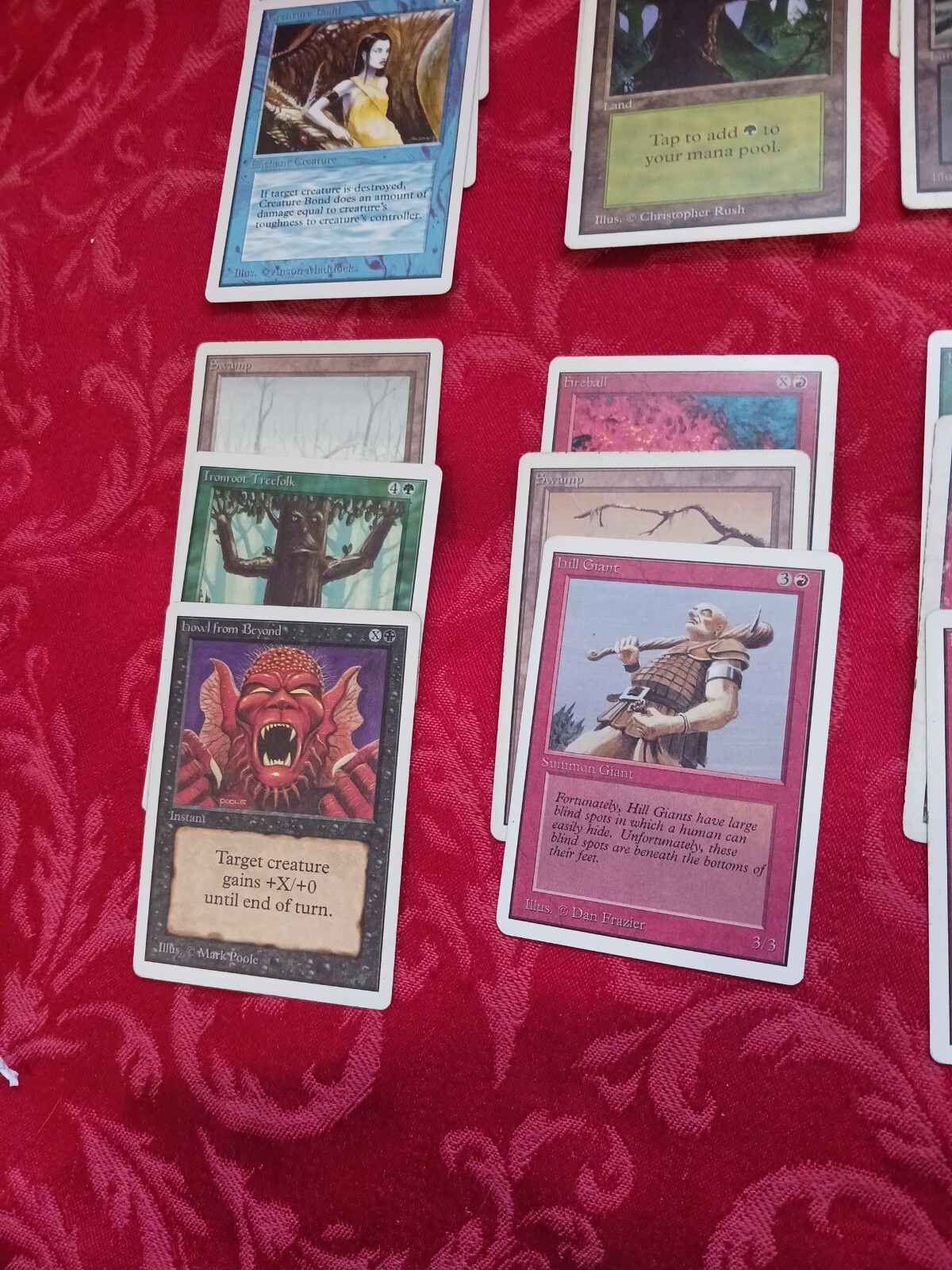 Vtg nm - mp MTG 35 card lot Land Revised Unlimited mint played common ...
