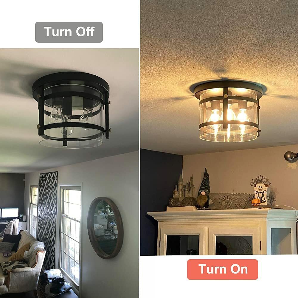 Farmhouse Style Flush Mount Ceiling Lights | Shelly Lighting