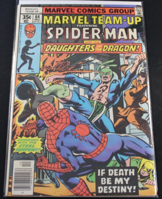 1978 Marvel Team-Up 64 Iron Fist Misty Knight 1st D Drag. Spider-Man ...