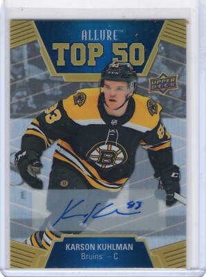 2019-20 UD Allure Karson Kuhlman Top 50 Rookie Auto | eBay