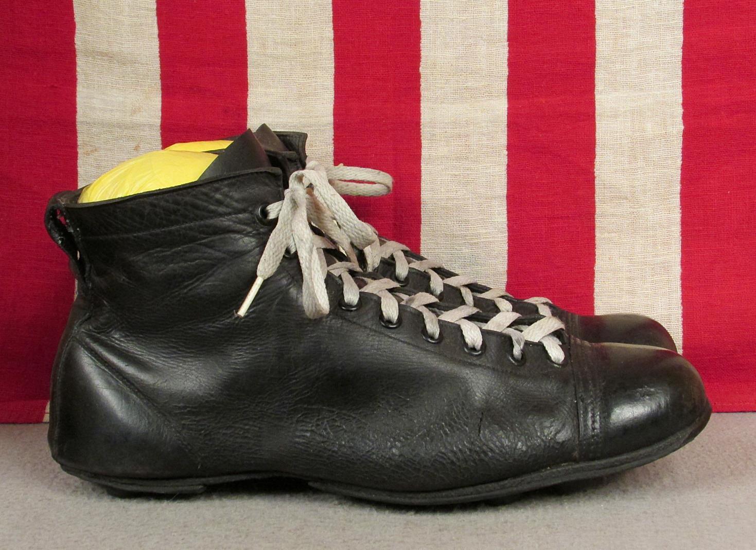 Vintage 1930s Football Soccer Boots Leather Rugby Shoes Cleats 9 ...