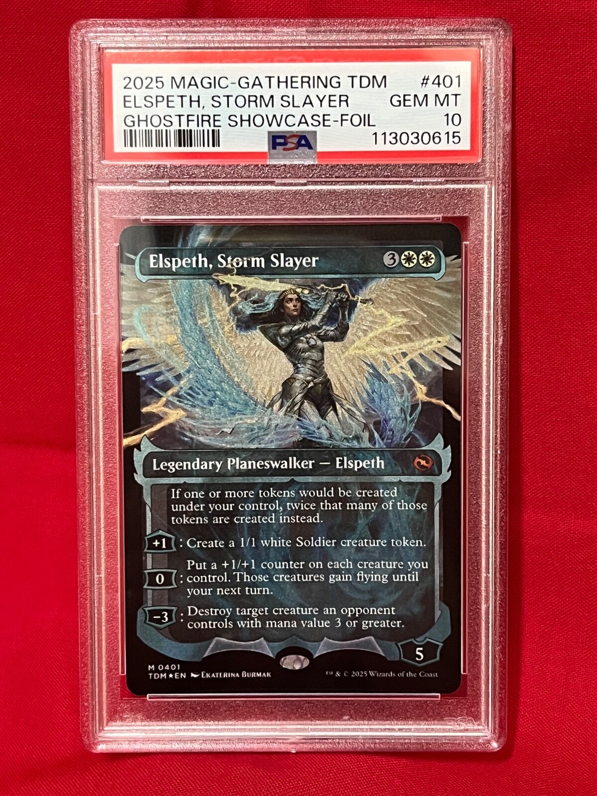 2025 Magic-Gathering TDM Elspeth, Storm Slayer Ghostfire Showcase-Foil ...
