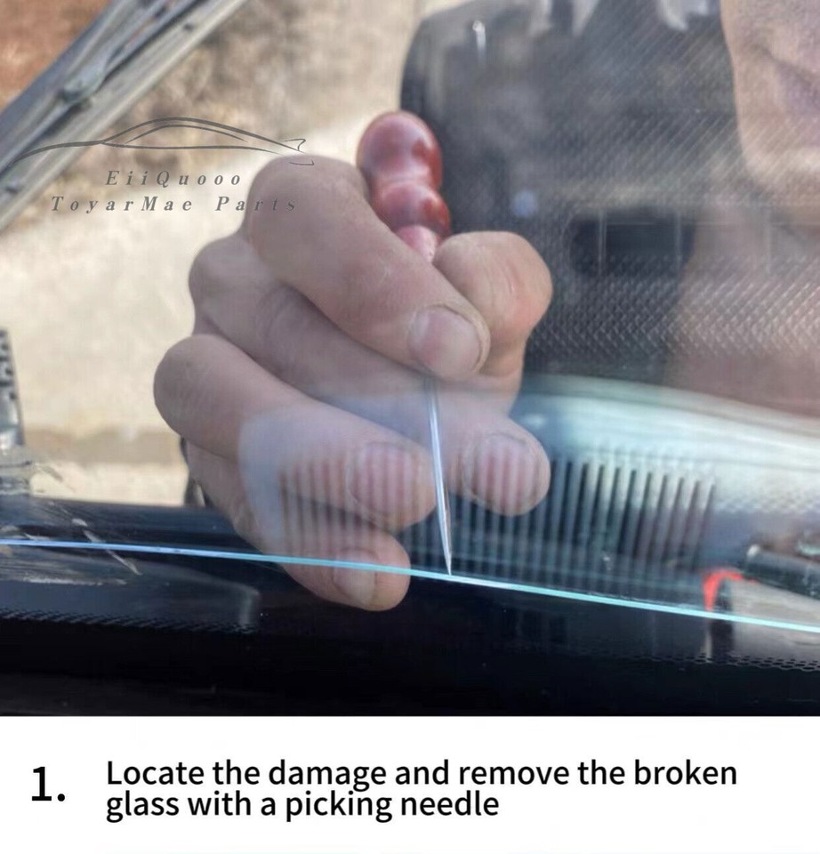 Professional Car Front Windshield Repair Kit Car Crack Repair Glass ...