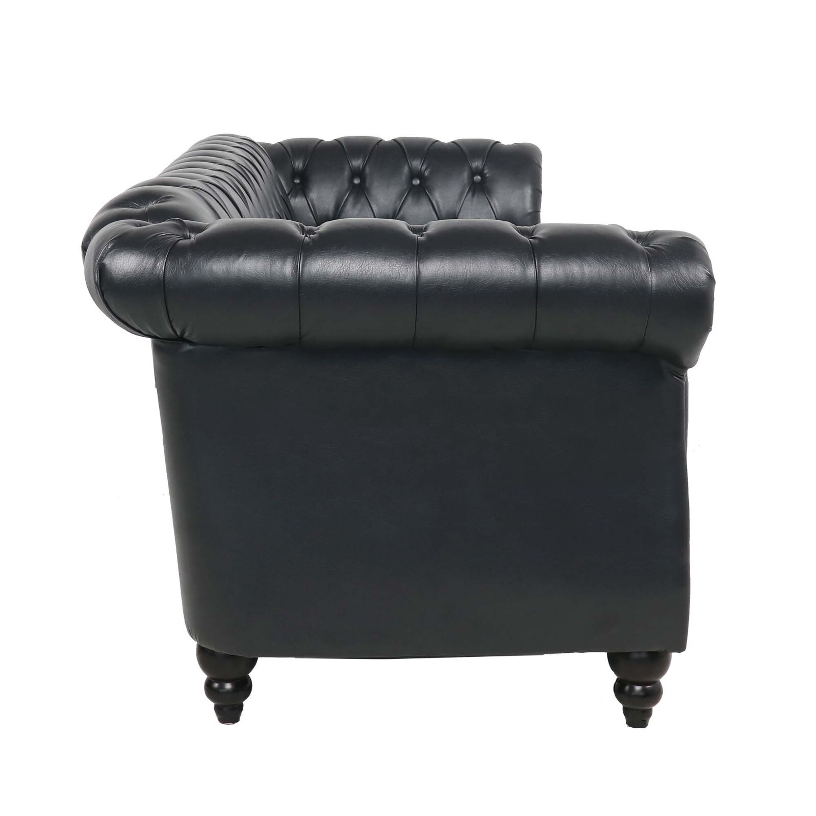 Tufted Chesterfield 3 Seater Sofa + Single Arm Sofa Optional,Fine PU ...