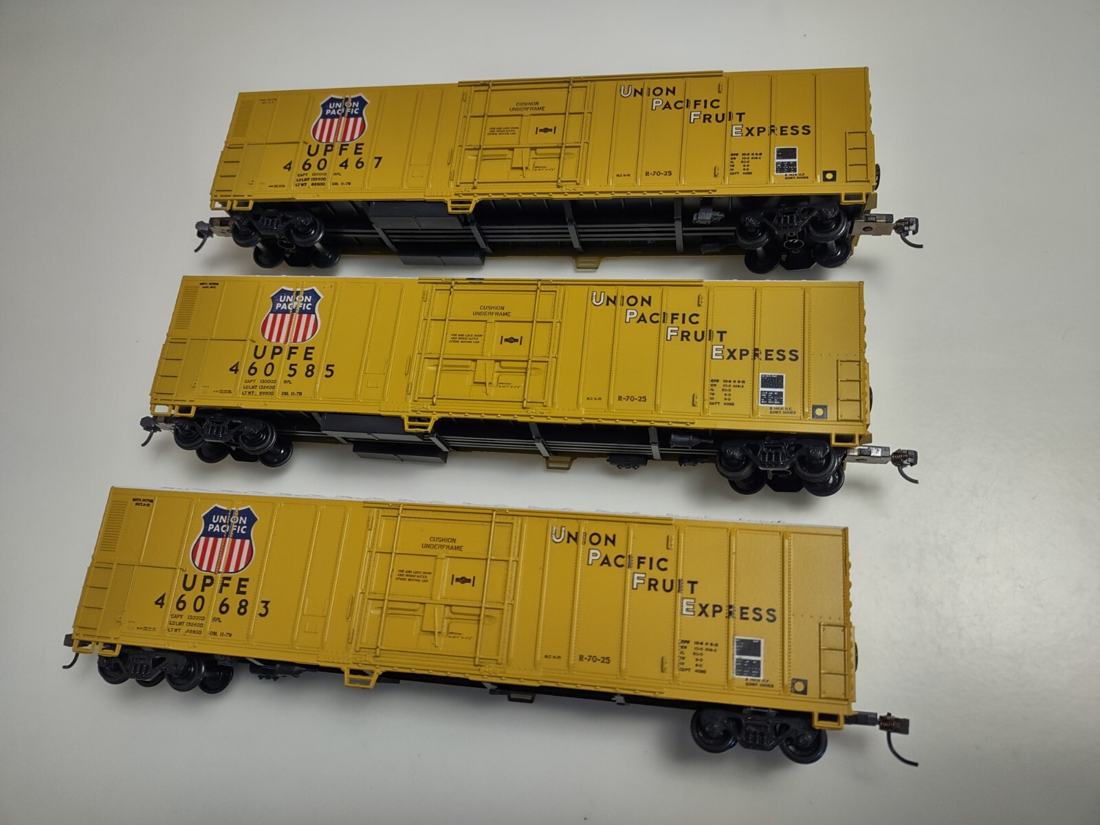 Lot of 3 ATHEARN HO UPFE Union Pacific Fruit Express 57' Mechanical ...