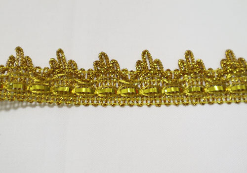 LOT 14 Yards Metallic Gold Venise Lace Trims For Sewing Craft Width 3.5 ...