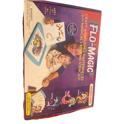 Flo-Magic Kids Enchanted Series Airbrush Marker Kit- 25-Piece Kit Brand ...