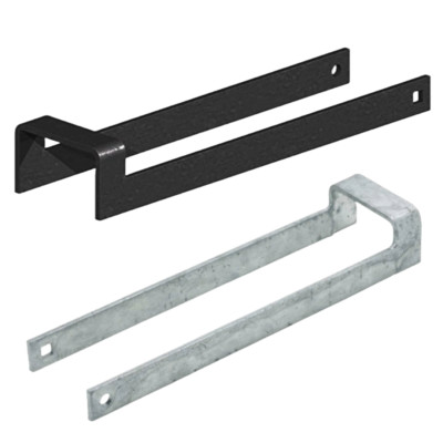 Throw Over Loop Gate Latch 12" 14" 18" Heavy Duty Galv Black 2" 3 ...