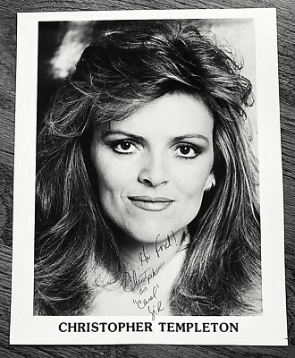 Christopher Templeton,Signed 8 x 10 Photo,"Carol", on The Young and the ...