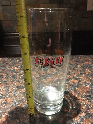 EKU ECHT KULMBACHER PILS BEER GLASS GERMANY | eBay
