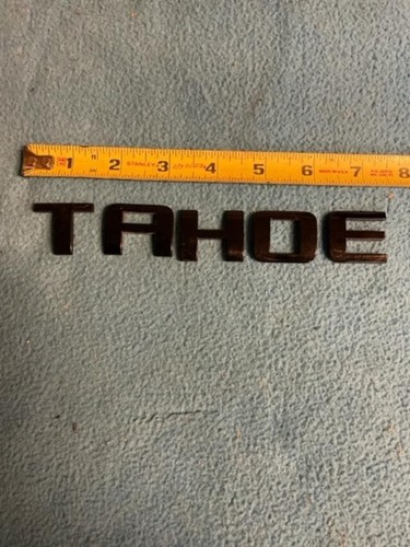 CHEVY TAHOE EMBLEM 07-20 DOOR OR LIFTGATE OEM BLACK BADGE letters name ...