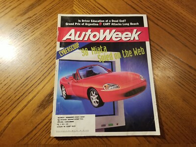 Autoweek Magazine APRIL 21, 1997 CYBER SCOOP '98 MAZDA MIATA SPIED ON ...