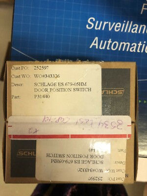 SCHLAGE DOOR POSITION SWITCH ES 679-05HM. Open box, no used. | eBay