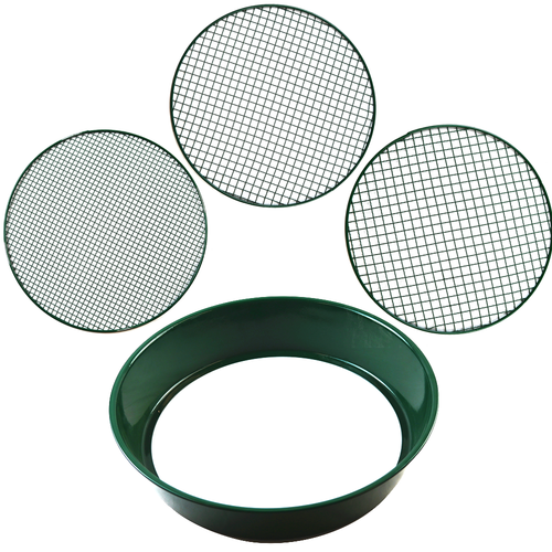 Metal Round Garden Sieve Riddle Riddler Soil Sifter Mesh Gardening Tool ...