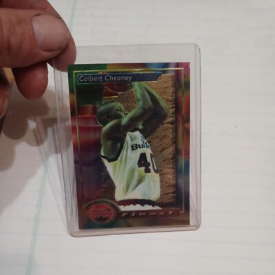 1993-94 Topps Finest Colbert Cheaney Washington Bullets #84 basketball ...