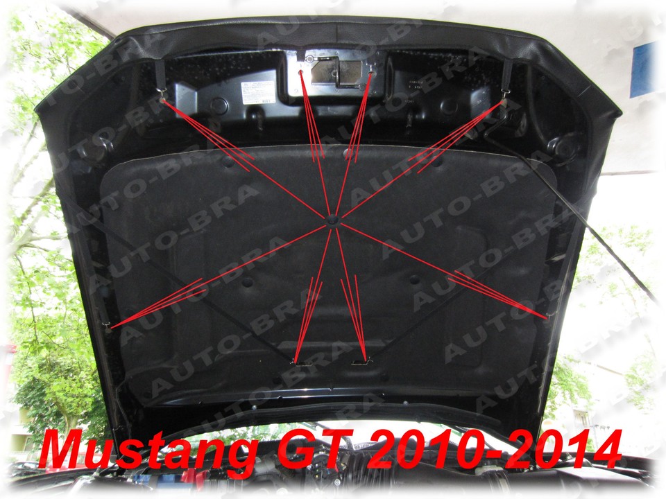 BRA DE CAPOT fits Ford Mustang GT Shelby GT500 2010 - 2014 CAR HOOD ...