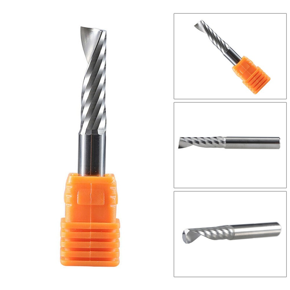 Cost effective 6*22mm Spiral End Mill 6mm Shank for MDF CNC Router Bits ...