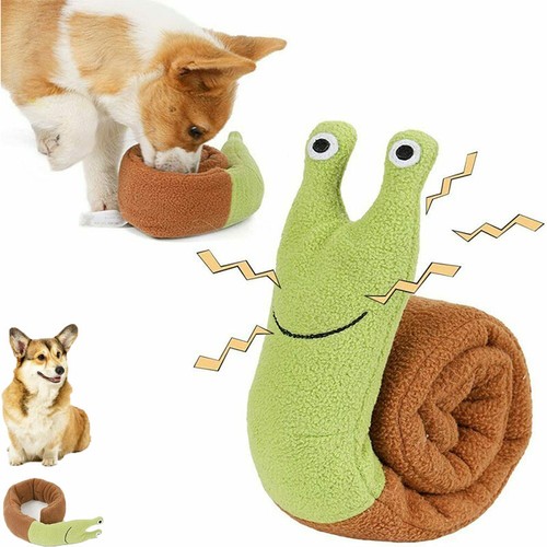 Interactive Pet Cat Dogs Puzzle Snails Plush Toys Pet Snuffle Mat Slow ...
