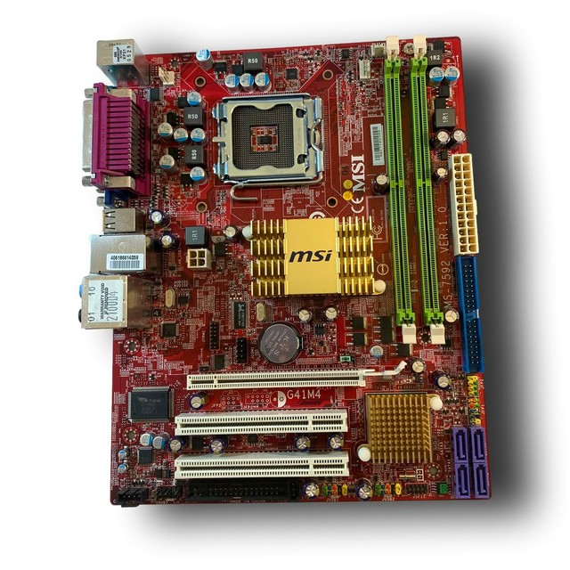 MSI Ms-7592 G41m-p33 Intel G41 LGA 775 Ddr3 Motherboard for sale online ...