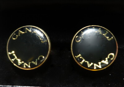 Canali Cufflinks 15mm 5/8" Stunning Black | eBay
