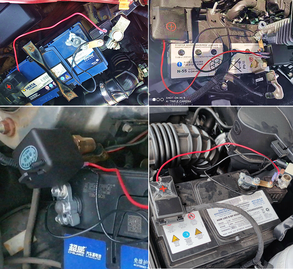 Positive Negative Car Battery Wireless Remote Control Disconnect Relay ...