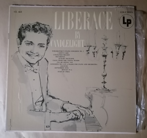 Liberace A La Luz De Las Velas LP 33 RPM Reedición Mono Columbia CL 661 ...