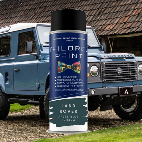LAND ROVER ARLES BLUE LRC424 COACH ENAMEL AEROSOL SPRAY PAINT DIRECT ...