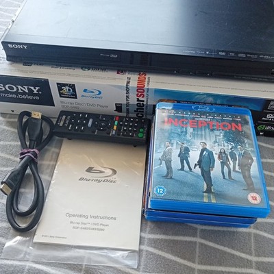 Sony BDP-S480 Blu-ray 3D Player with Remote, Manual, HDMI cable ...