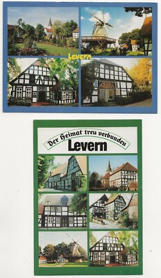 68/494 AK LEVERN STERNWEDE-LEVERN FACHWERKHÄUSER MÜHLE -1000 JAHRE ...