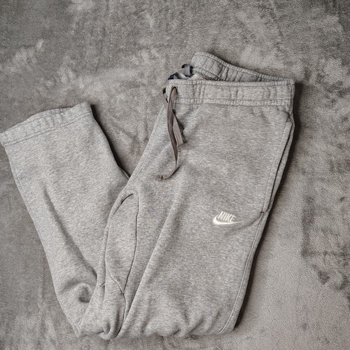 Nike Fleece Essential Jogger Pants Men Medium Heather Grey Lined ...