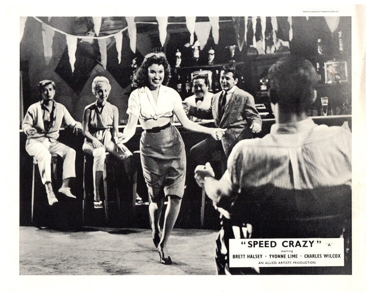 Speed Crazy Original Lobby Card 1959 Brett Halsey Yvonne Lime sexy dance | eBay