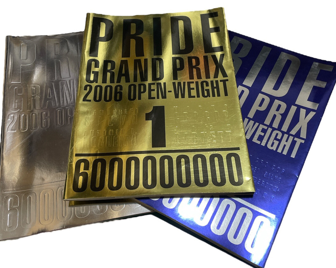 PRIDE Grand Prix GP 2006 Program 3 Set Mirko Cro Cop Sakuraba Mark Hunt ...