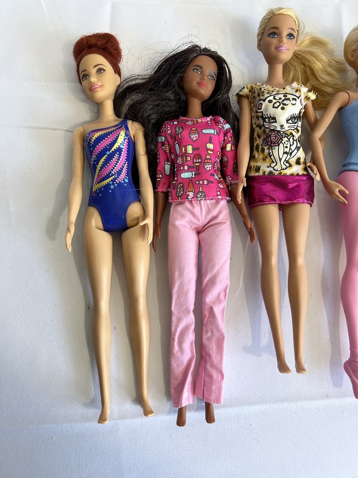 LOT OF 5 USED PLAYED WITH BARBIE DOLLS | eBay