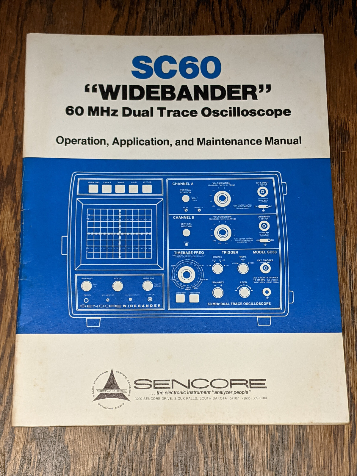 Sencore SC60 "Widebander" 60 MHz Dual Trace Oscilloscope Operation ...
