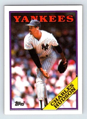 CHARLES HUDSON New York Yankees 1988 Topps Baseball Card B216 | eBay