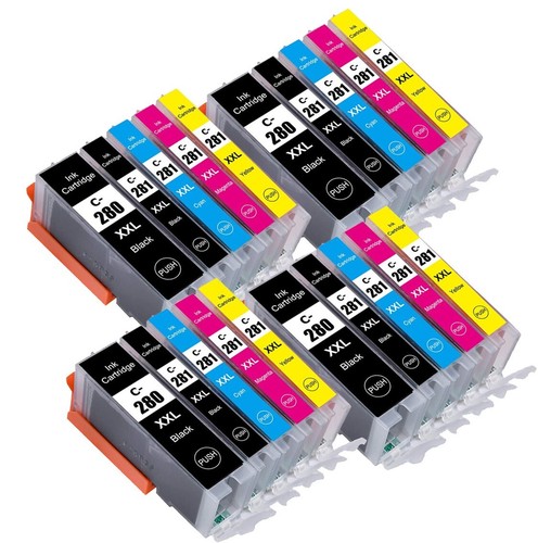 20 PK XXL Printer Ink Tank Set for PGI-280 CLI-281 Canon TR8620A ...