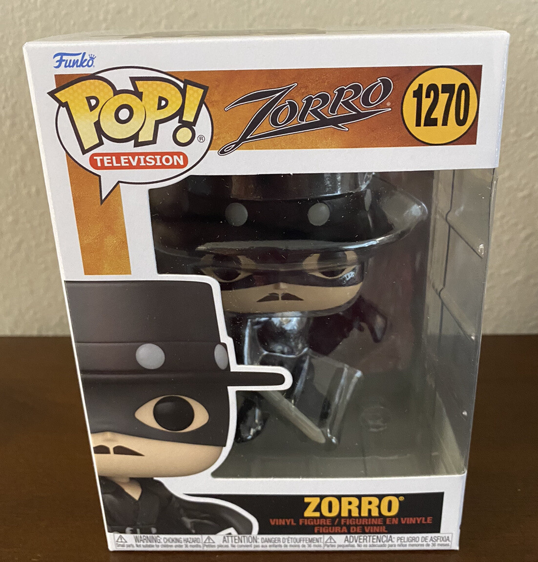 Funko Pop! Television: Zorro #1270 Zorro Common Ships In Pop Protector ...