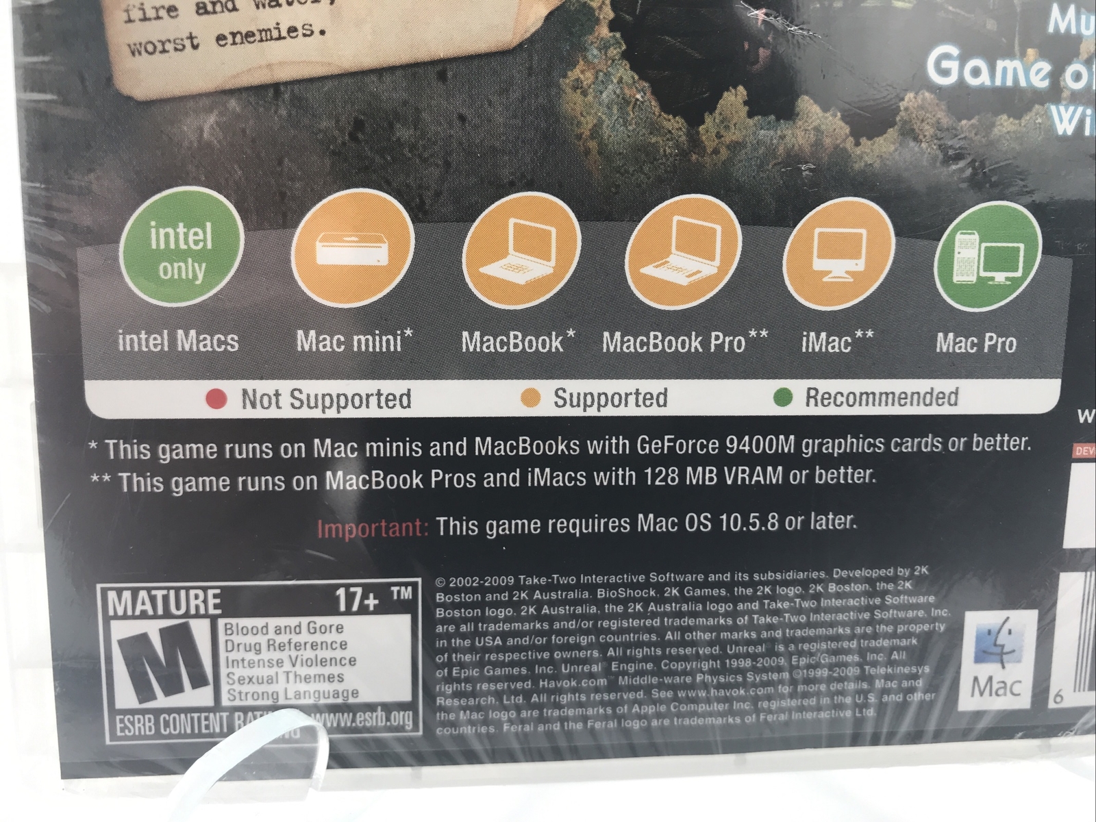 BioShock (Apple, 2009) for sale online | eBay