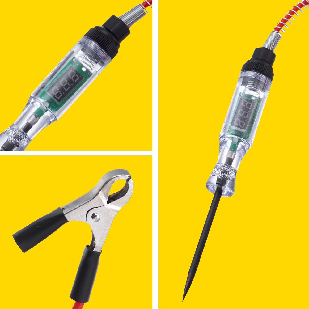 24V Vehicle Power Tools Car Circuit Tester Pen 6V/12V/24V DC - Digital ...