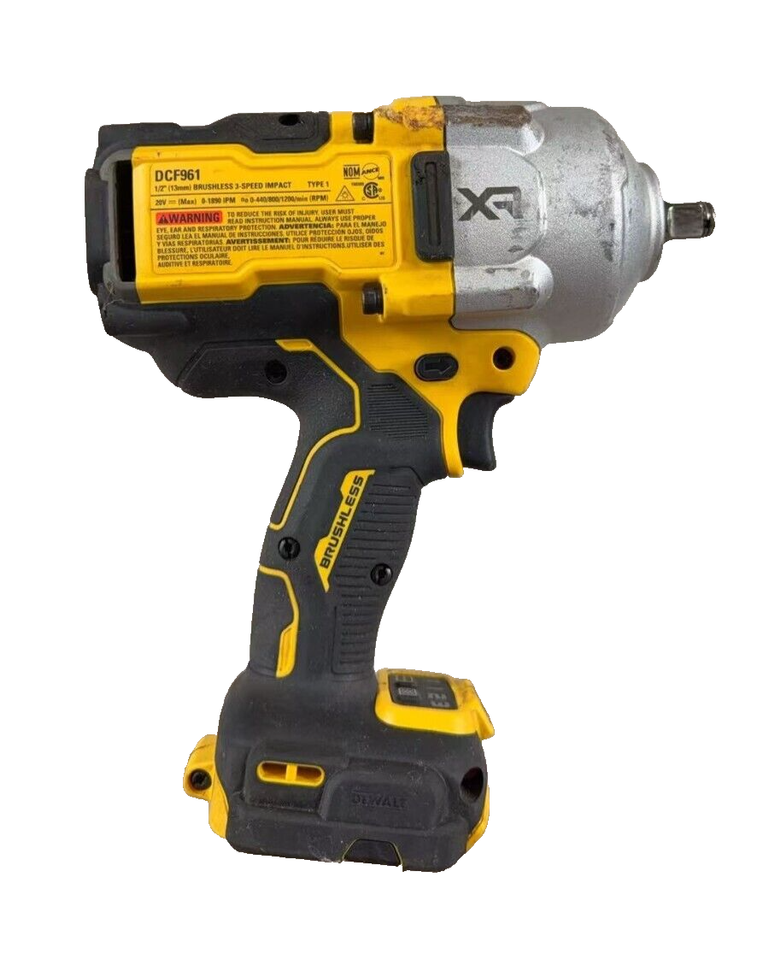 Dewalt DCF961 20V Max XR Cordless 1/2" High Torque Impact Wrench (Tool ...