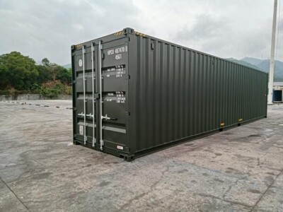 New 40ft High Cube Shipping Container,RAL 6007 , One trip, £3600 No VAT ...
