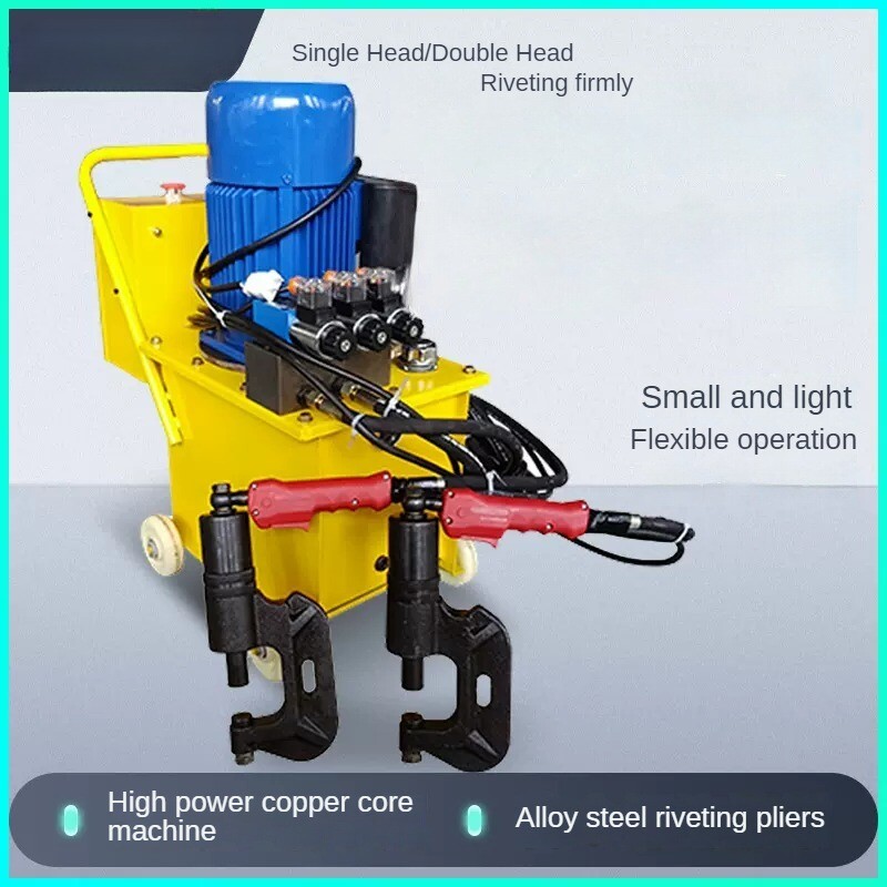 Portable Hydraulic Riveting Machine Double Head Electric Riveting ...